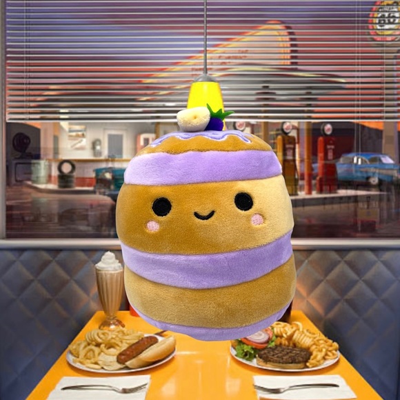Kellytoy | Toys | Squishmallow 5 Paden Blueberry Pancake Stack Pillow ...